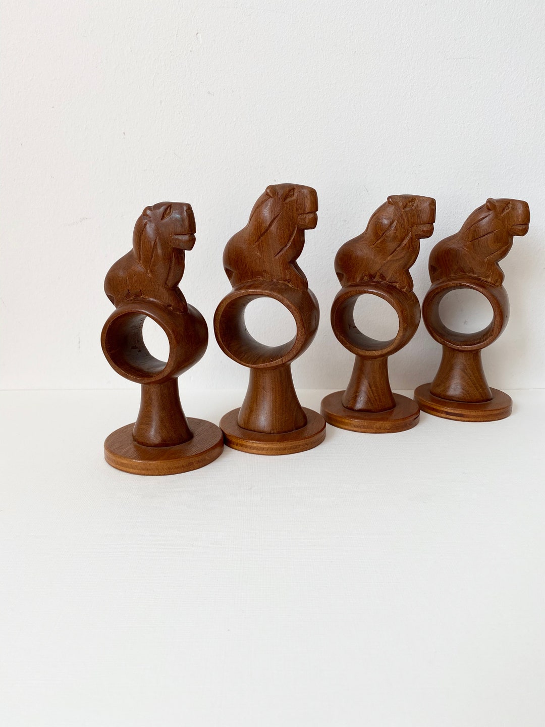 Wooden African Napkin Rings, Animal Napkin Holders, African Table Decor ...