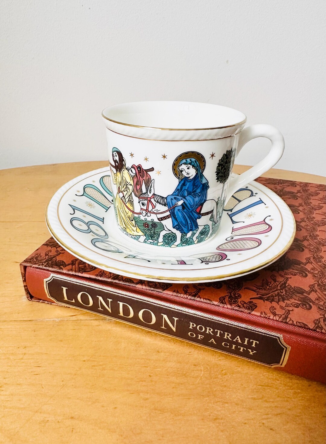 Royal Doulton Journey to Bethlehem (1981) Bone China Cup and Saucer ...