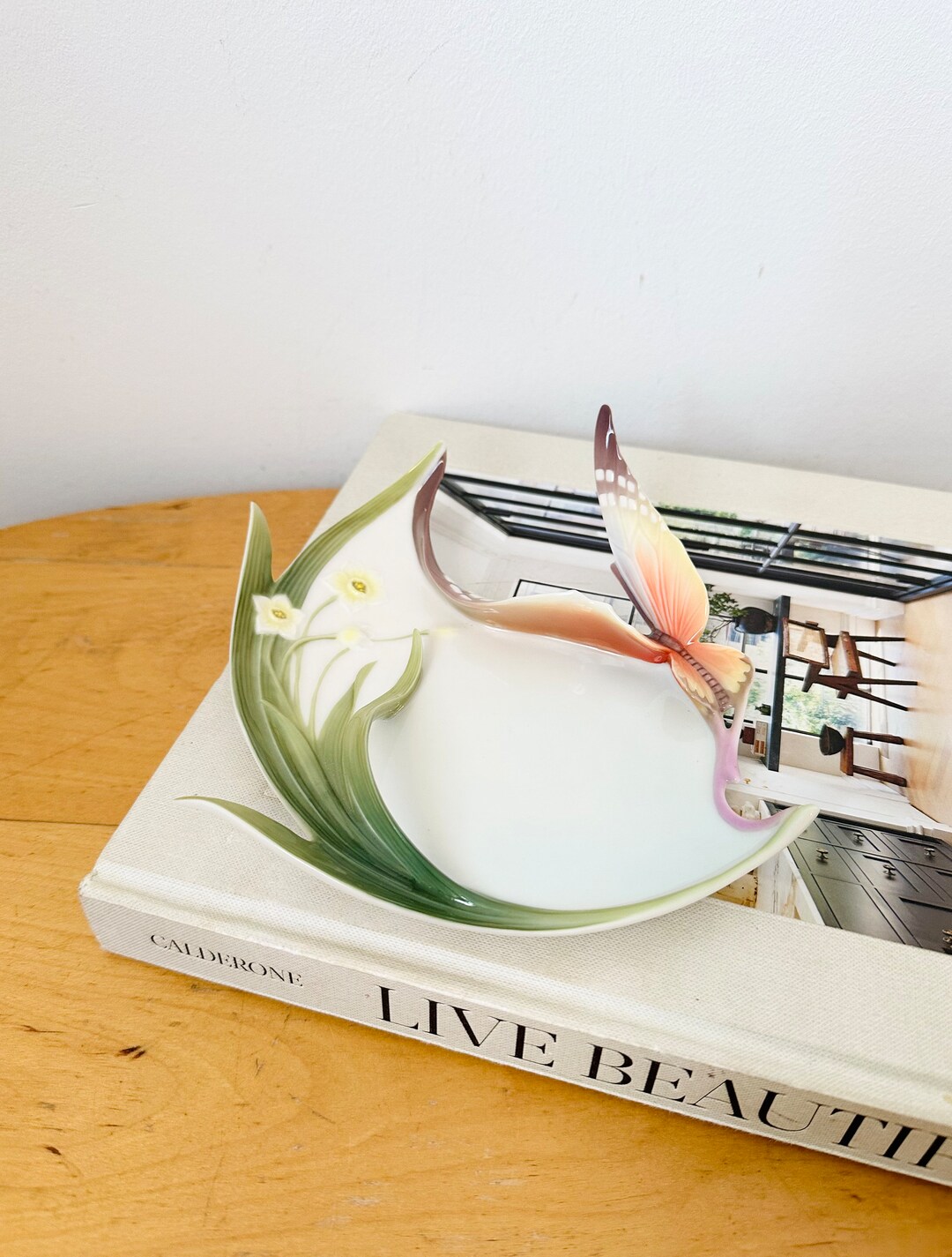 FRANZ Porcelain Papillon Butterfly Ornamental Candle Holder - Etsy