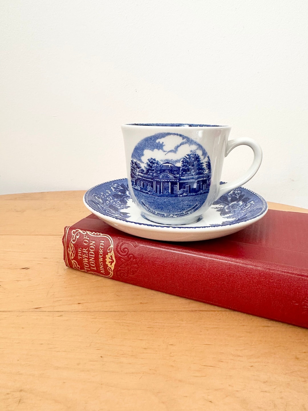 Rare Old English Staffordshire Ware Jonroth Cup Saucer Monticello ...