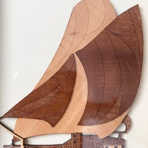 Wood Marquetry Picture, Dahow, UAE, Sailing Boat, Wall Hanging - Etsy