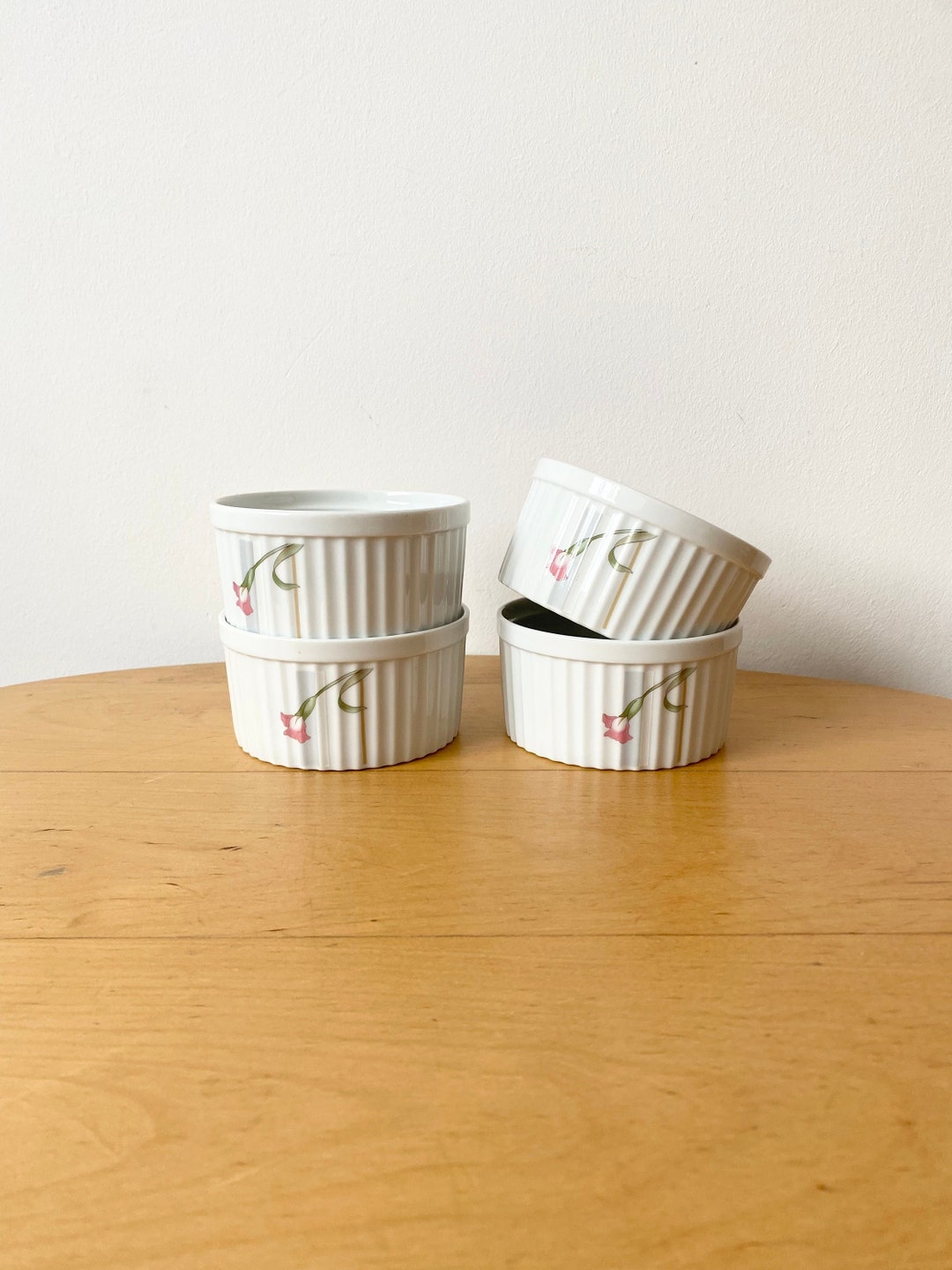 4 Inch Ramekins, Souffle Dishes, Porcelain Ramekin, Set of 4 - Etsy