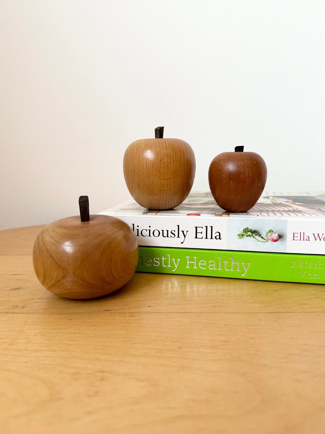 Wooden Apples, Decorative Fruits, Handmade Apples, Kitchen Decor - Etsy
