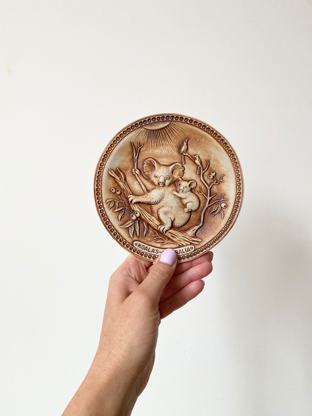 Swagman Pottery Wall Plaque, Koala Bear, Australian Pottery, Wall ...