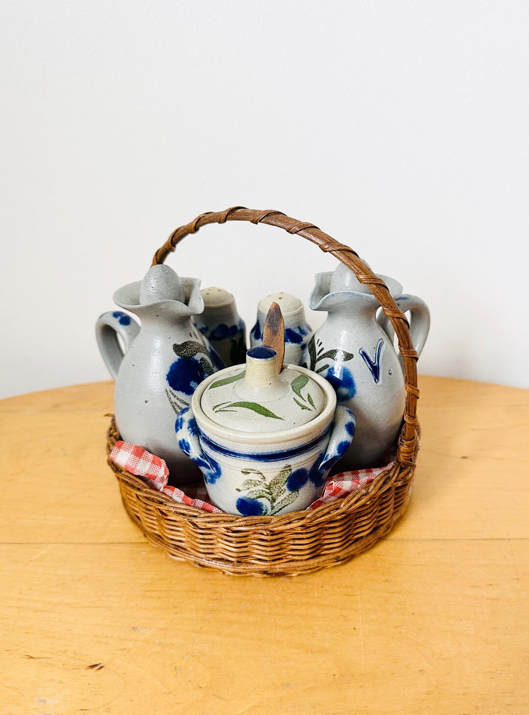 Betschdorf Gres D'alsace Pottery France Salt Glazed Pottery Condiment ...