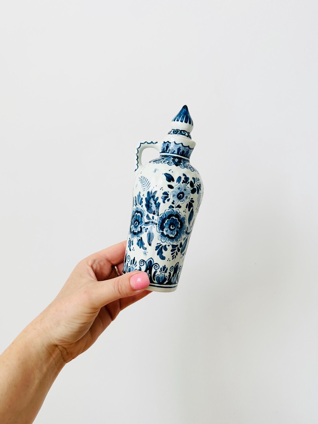 Royal Delft Jug With Stopper, Hand-painted Pitcher, Made in Holland ...
