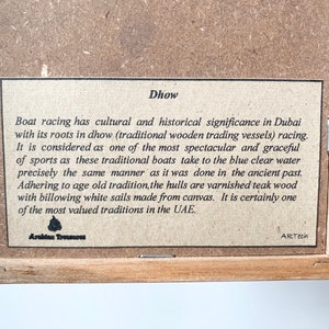 Wood Marquetry Picture, Dahow, UAE, Sailing Boat, Wall Hanging - Etsy ...