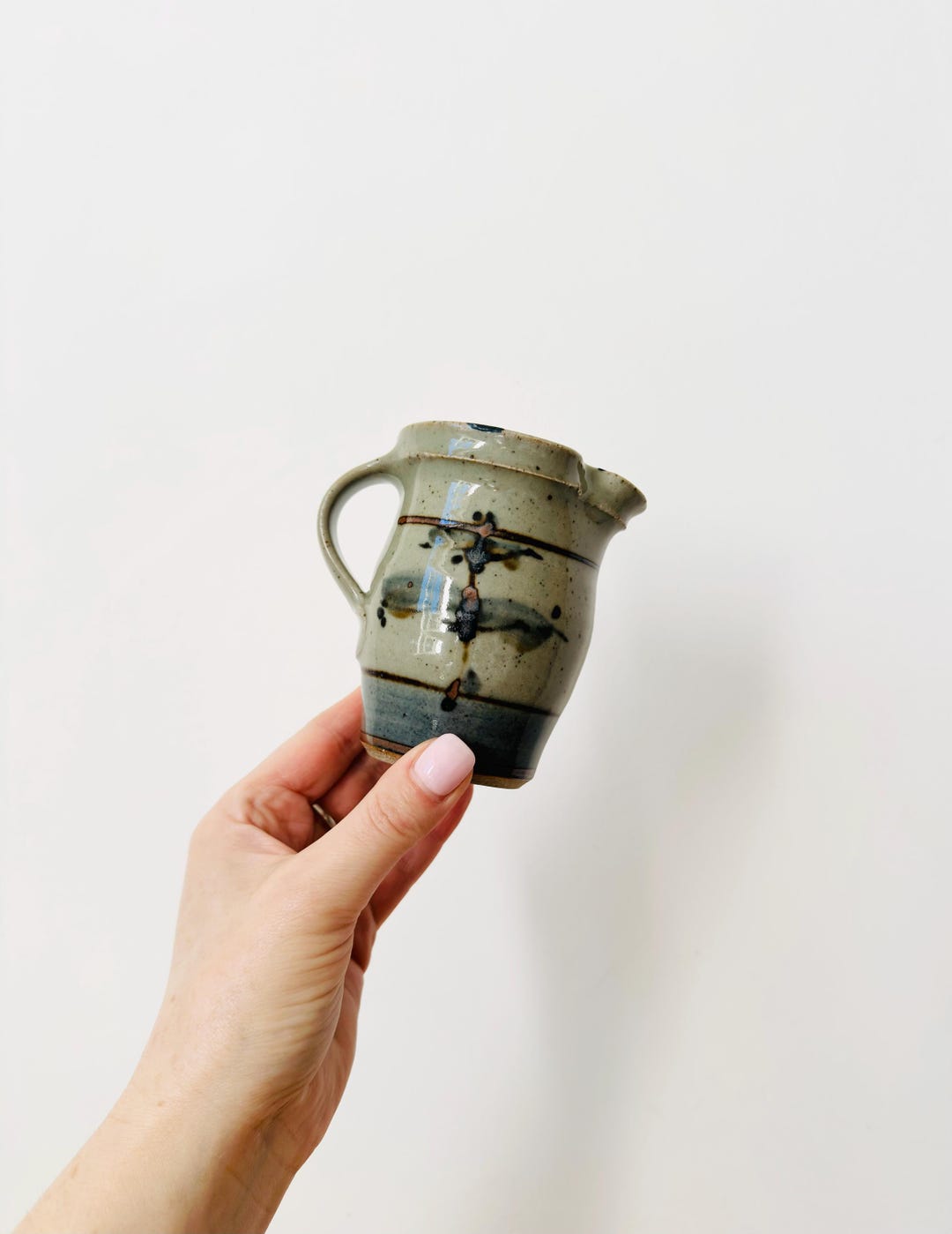 Vintage Vellow Somerset Studio Pottery Stoneware Handmade Creamer Jug ...