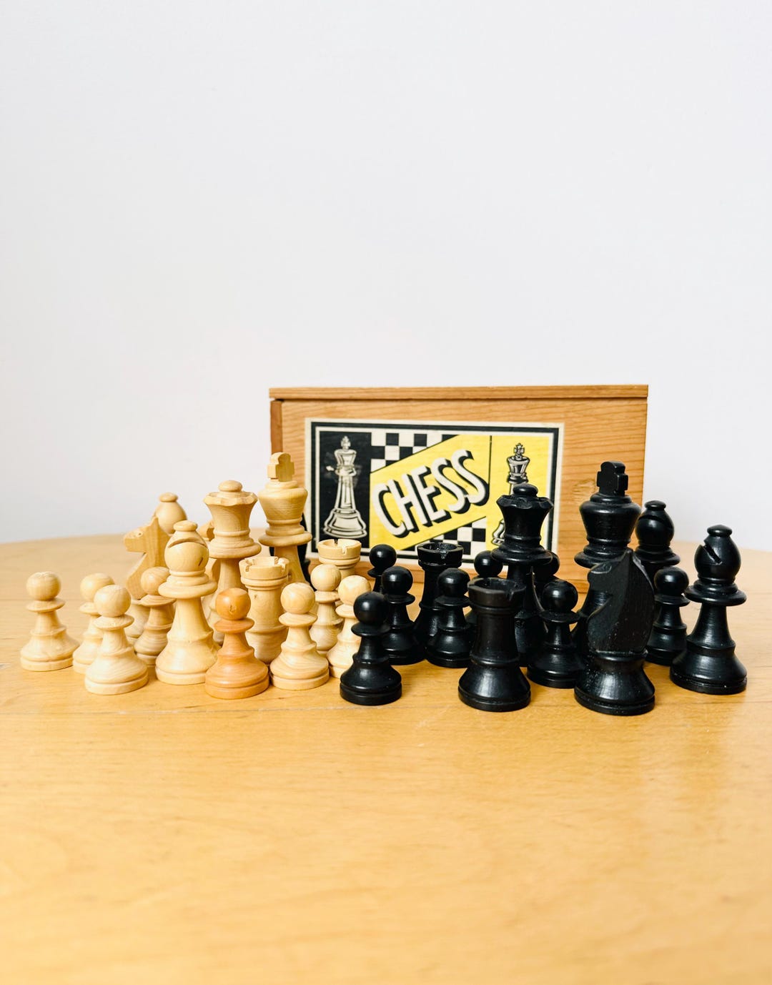 Jaques of London Chess Set Pieces Only, Vintage Chess Set - Etsy