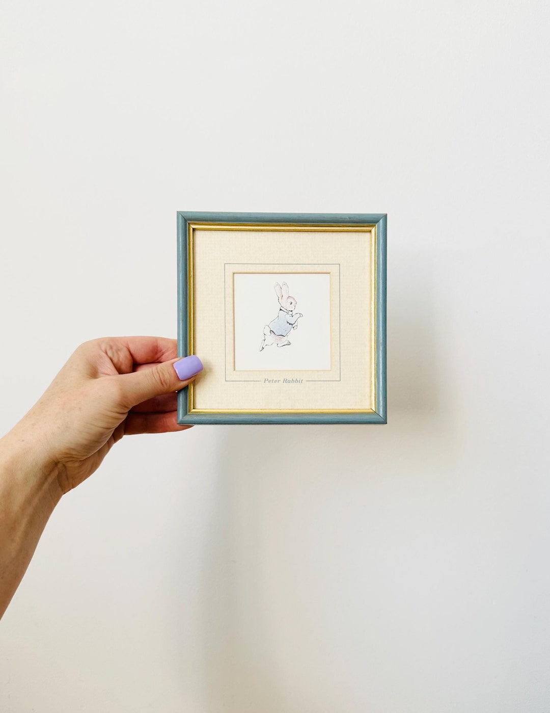 Vintage Beatrix Potter Peter Rabbit Framed Print, Children's Nursery Picture, Baby Nursery - Etsy