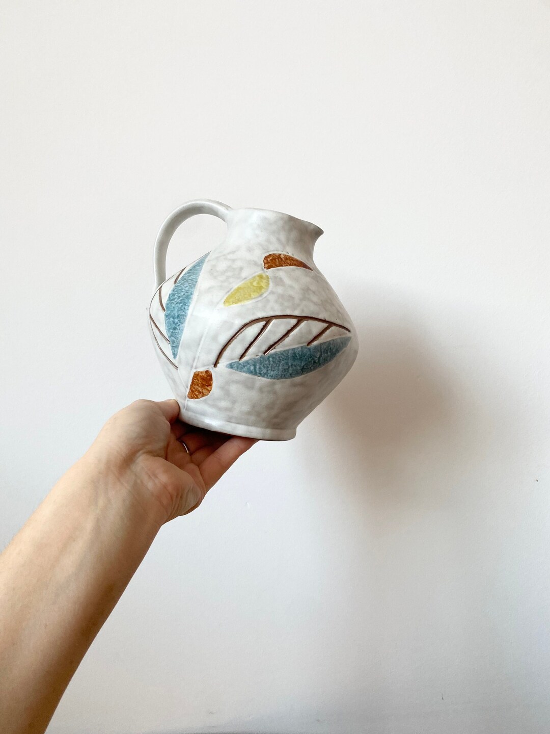 Ceramic and Terracotta Jug, Hand-painted Jug, Juice Jug - Etsy