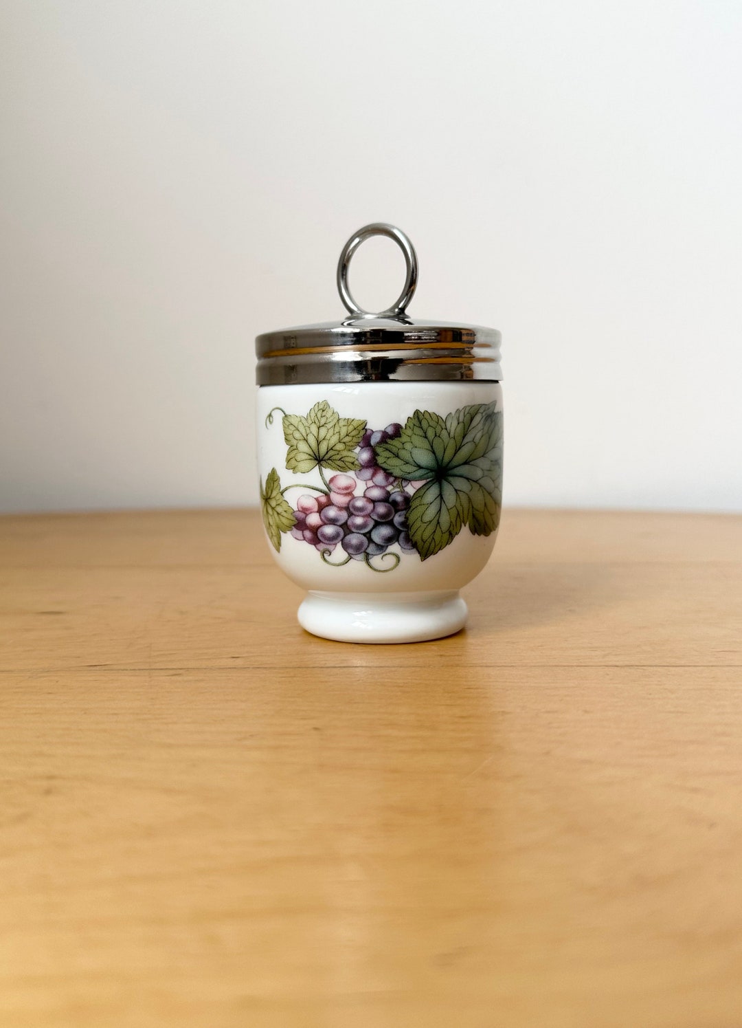 Rare Egg Coddler Royal Worcester, Standard Size, vine Harvest Pattern ...