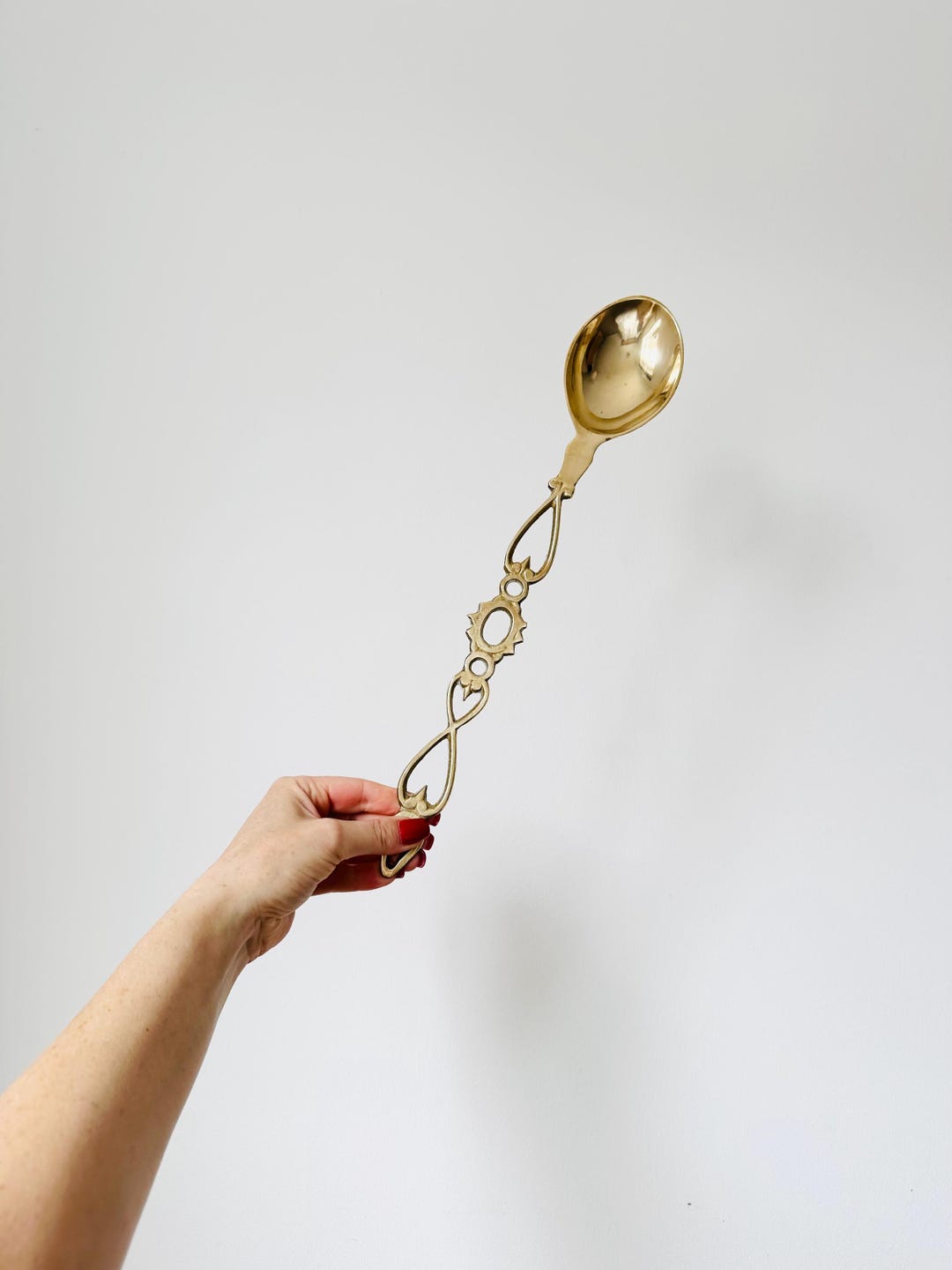 Vintage Brass Spoon, Love Spoon, Cottage Wall Decor - Etsy