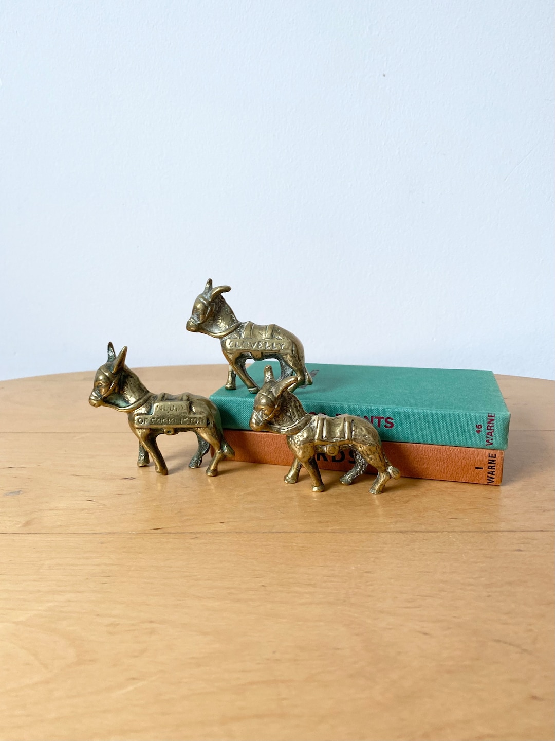 Vintage Brass Souvenirs Donkey Figurines, Neddy of Cockington, Clovelly ...