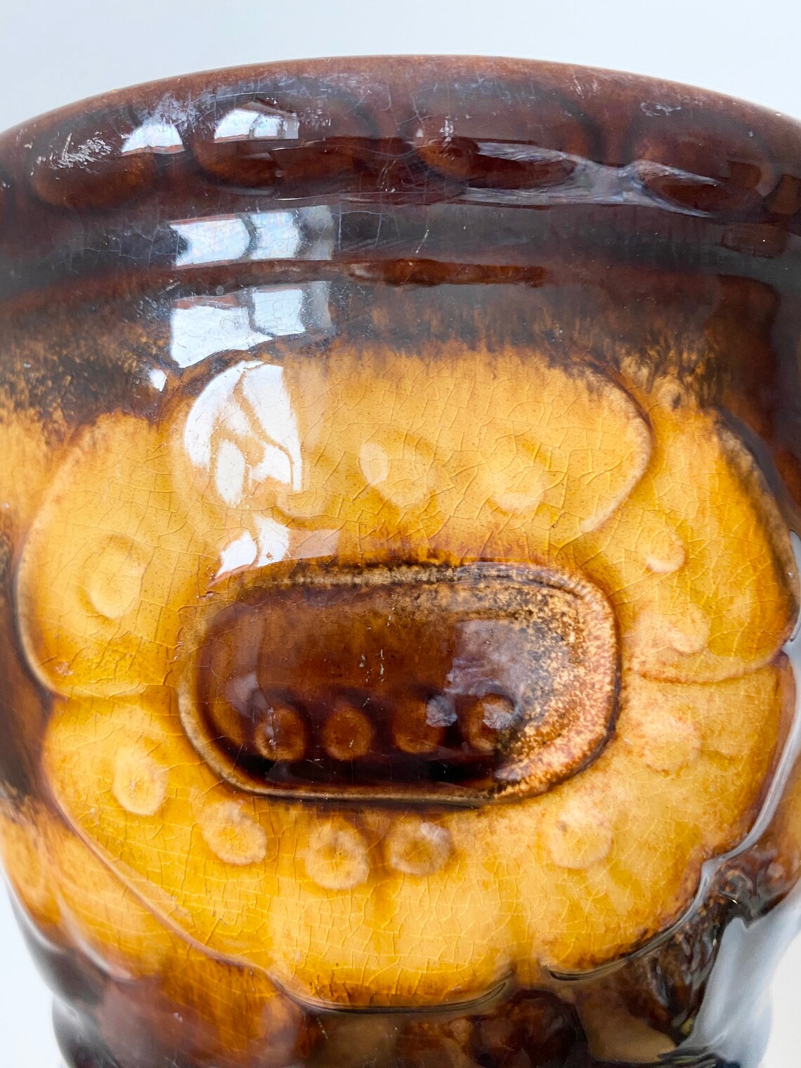 West Germany Planter Vintage West Germany Plant Pot Brown - Etsy UK