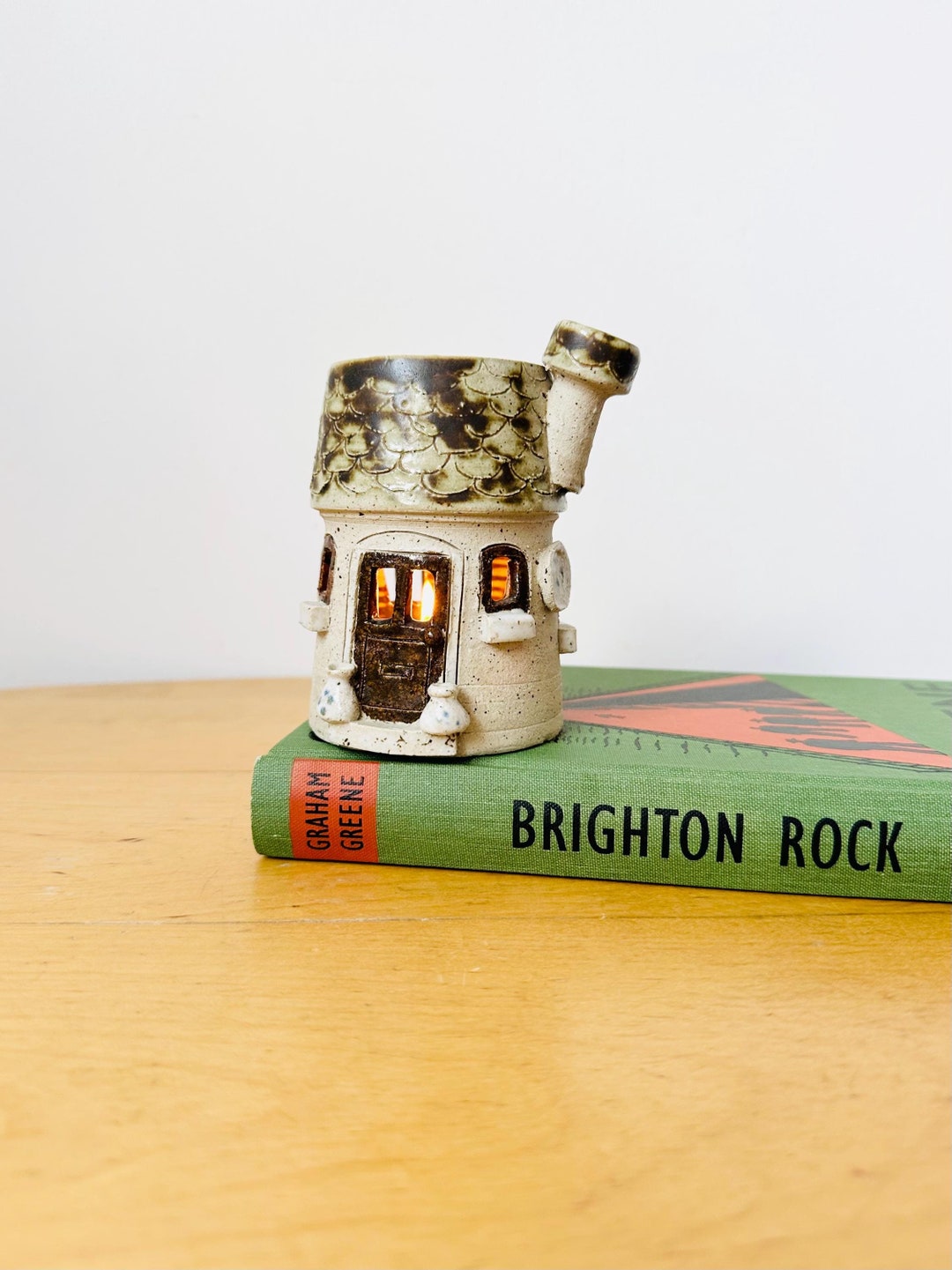 Handmade House Pottery Candle Holder, Sue Pitcher Sussex Pottery ...