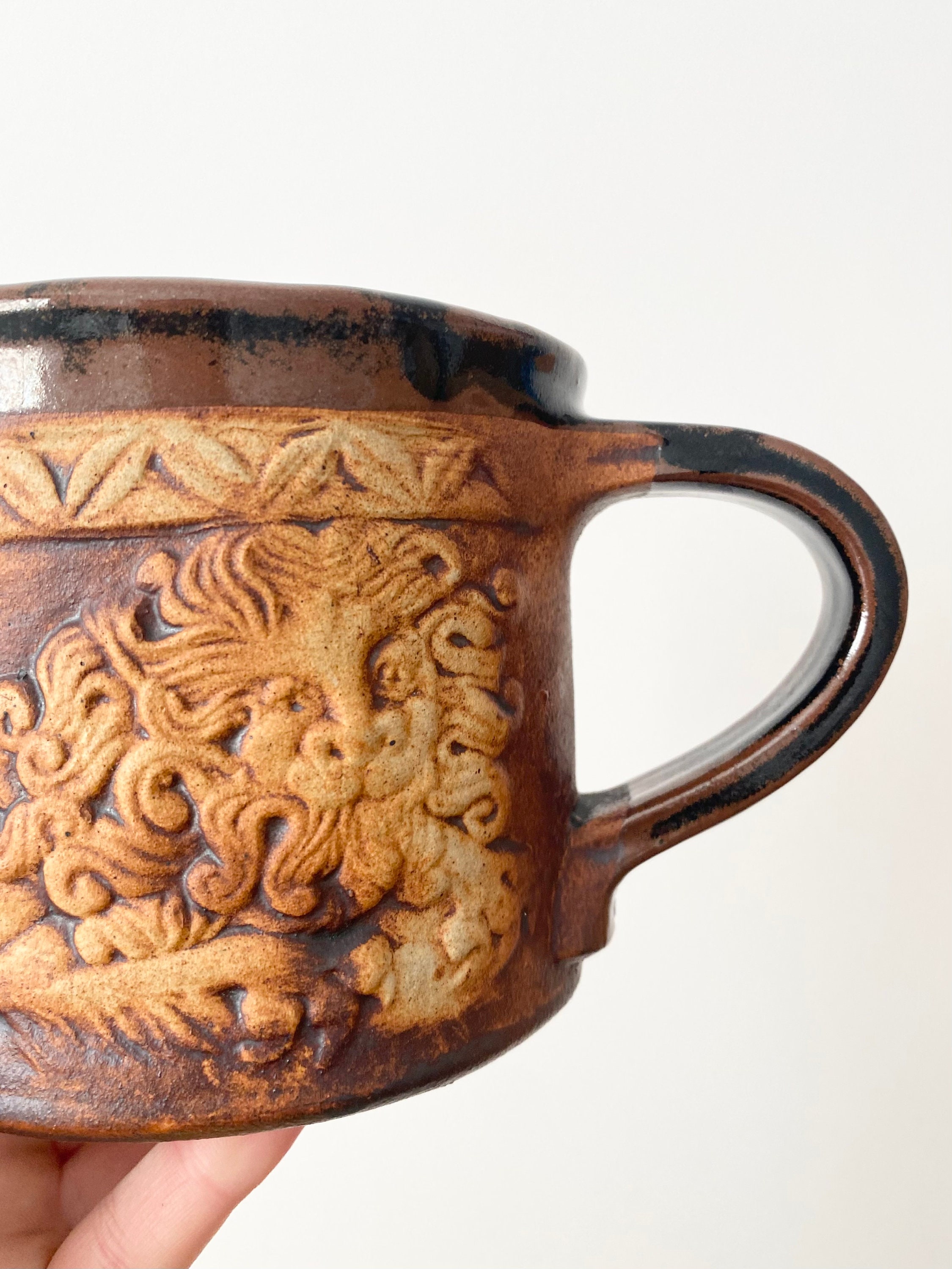 Large Studio Pottery Mug Handmade Mug Quantock Stoneware - Etsy