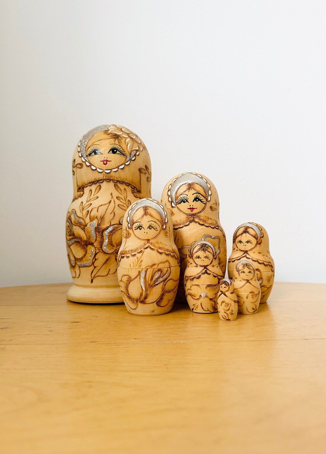 Rare Russian Nesting Doll, Matryoshka Doll, Hand Painted Wooden Dolls ...