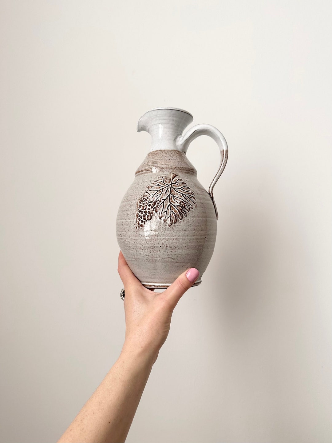 Stoneware Jug, Handmade Wine Jug, Studio Pottery Pitcher - Etsy