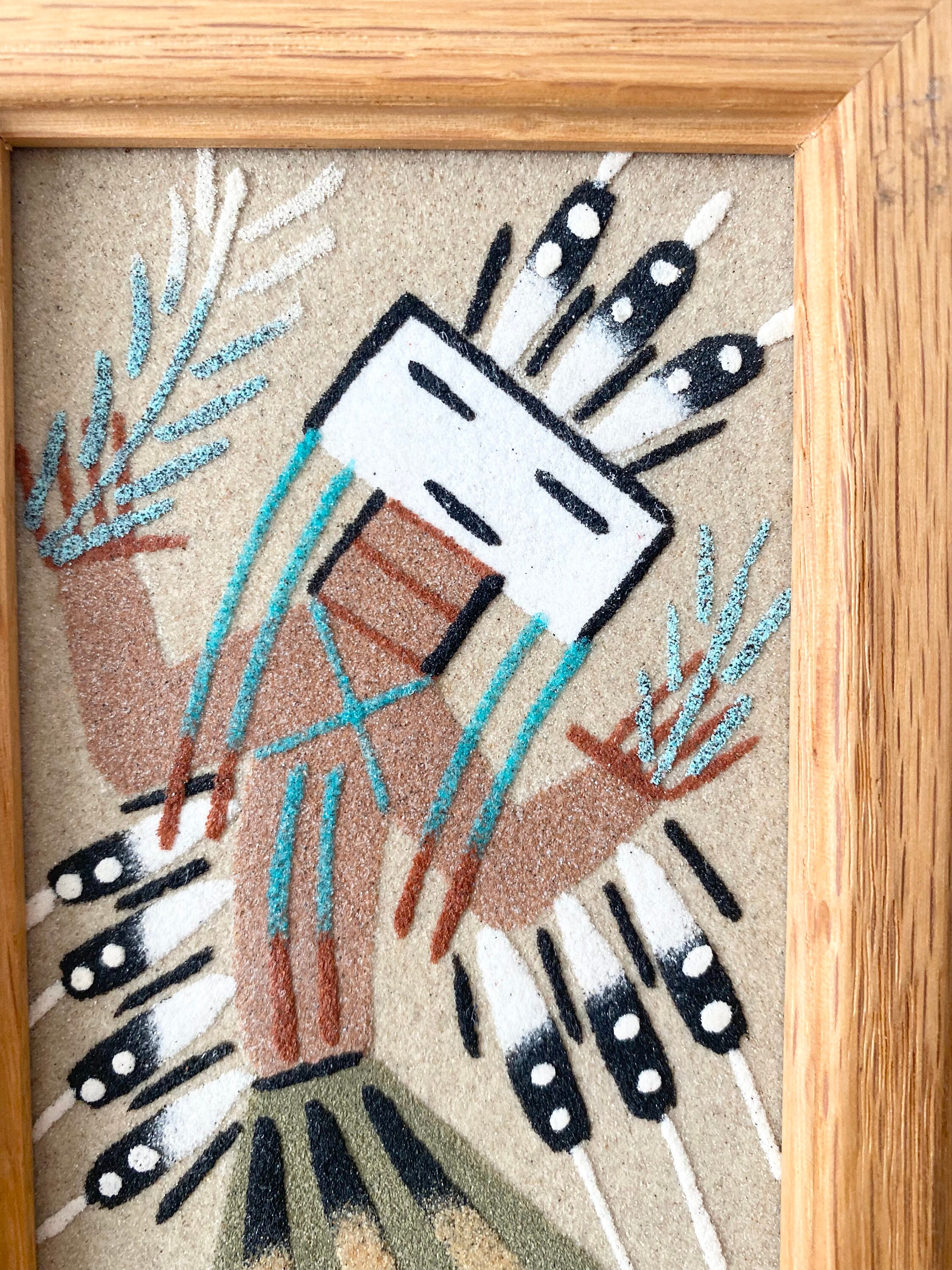 Navajo Native American Art Rainbow Sand Art Sand Painting - Etsy UK