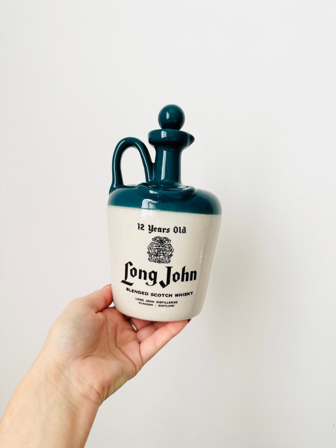 Vintage Long John 12 Year Old Scotch Whisky Bottle, Whisky Decanter ...