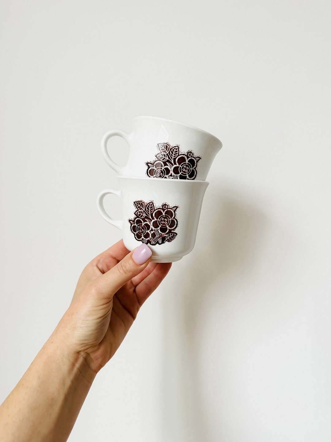 Corelle by Corning Batik Coffee Mugs - Etsy