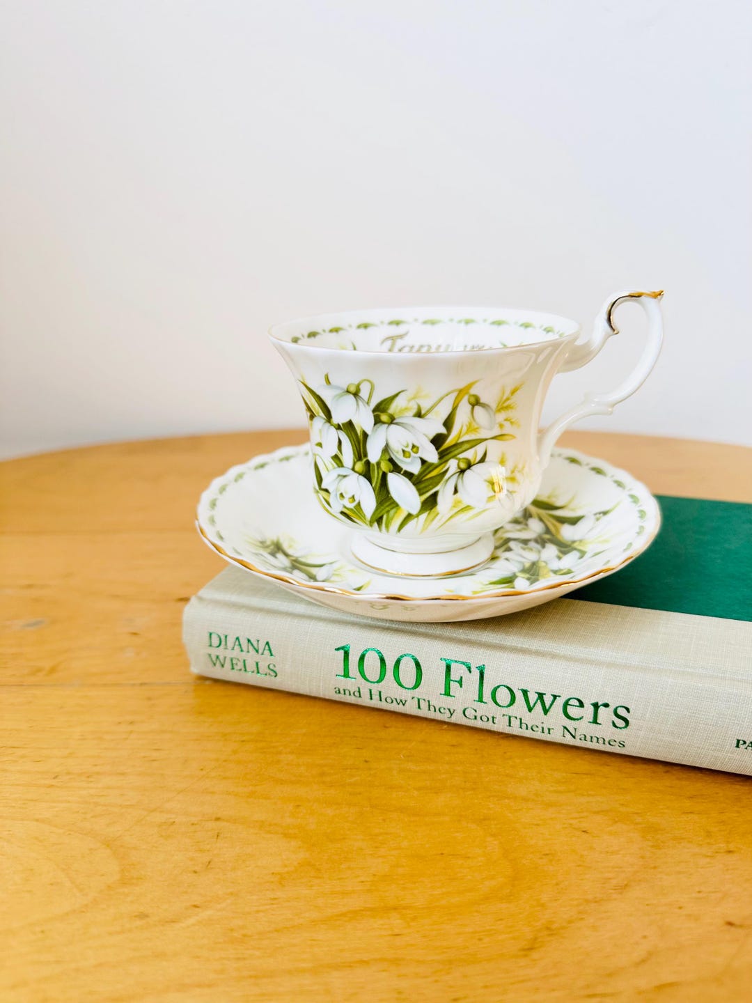 Royal Albert January Tea Cup, Vintage Porcelain Tea Cup, Flower of the ...