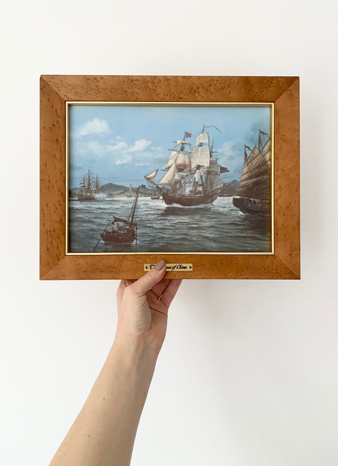 Empress of China Framed Porcelain Picture by Thomas Wesley Freeman ...