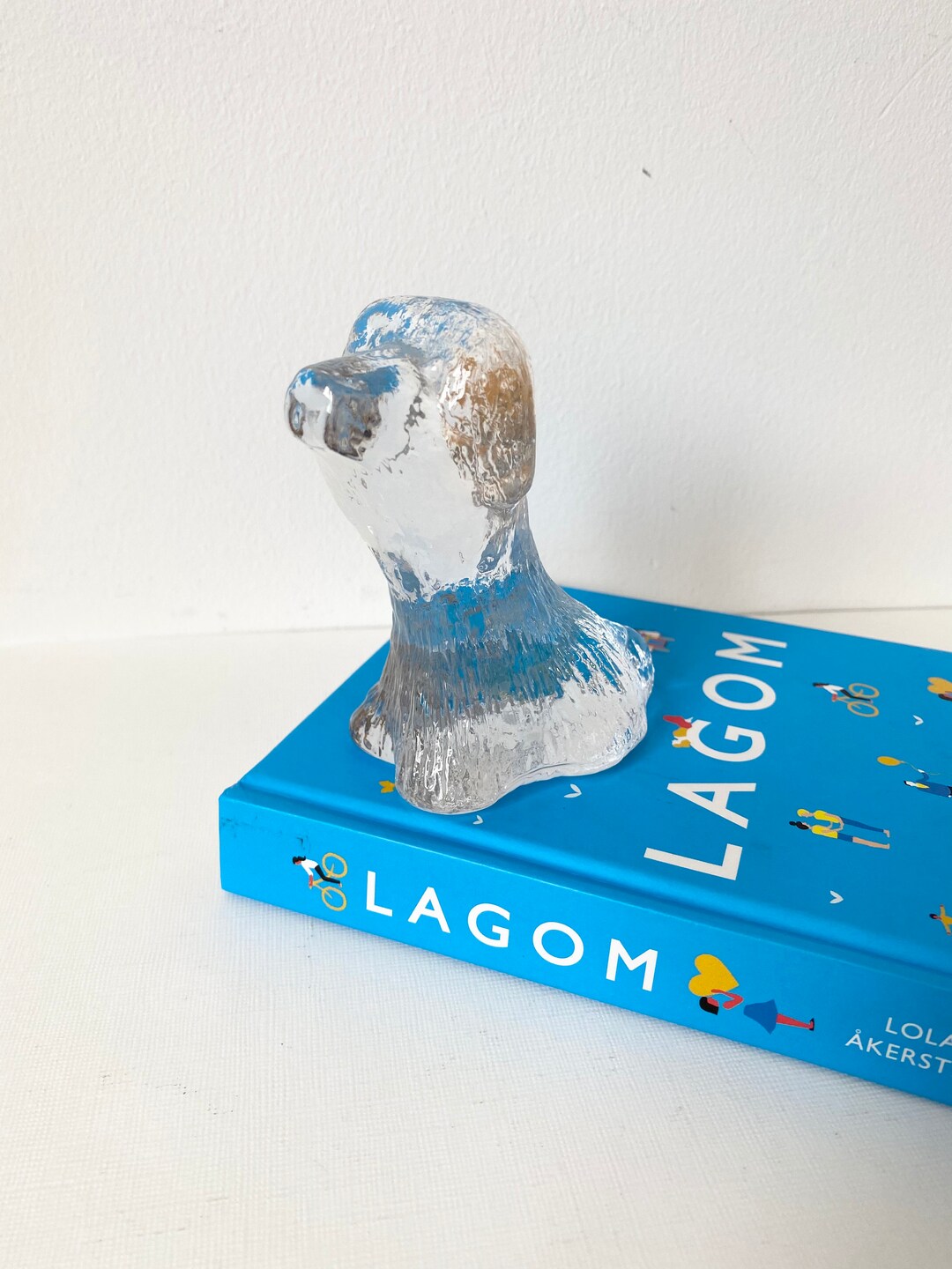 Glass Dog, Paperweight, Clear Glass Dog Sculpture, Swedish Glass - Etsy