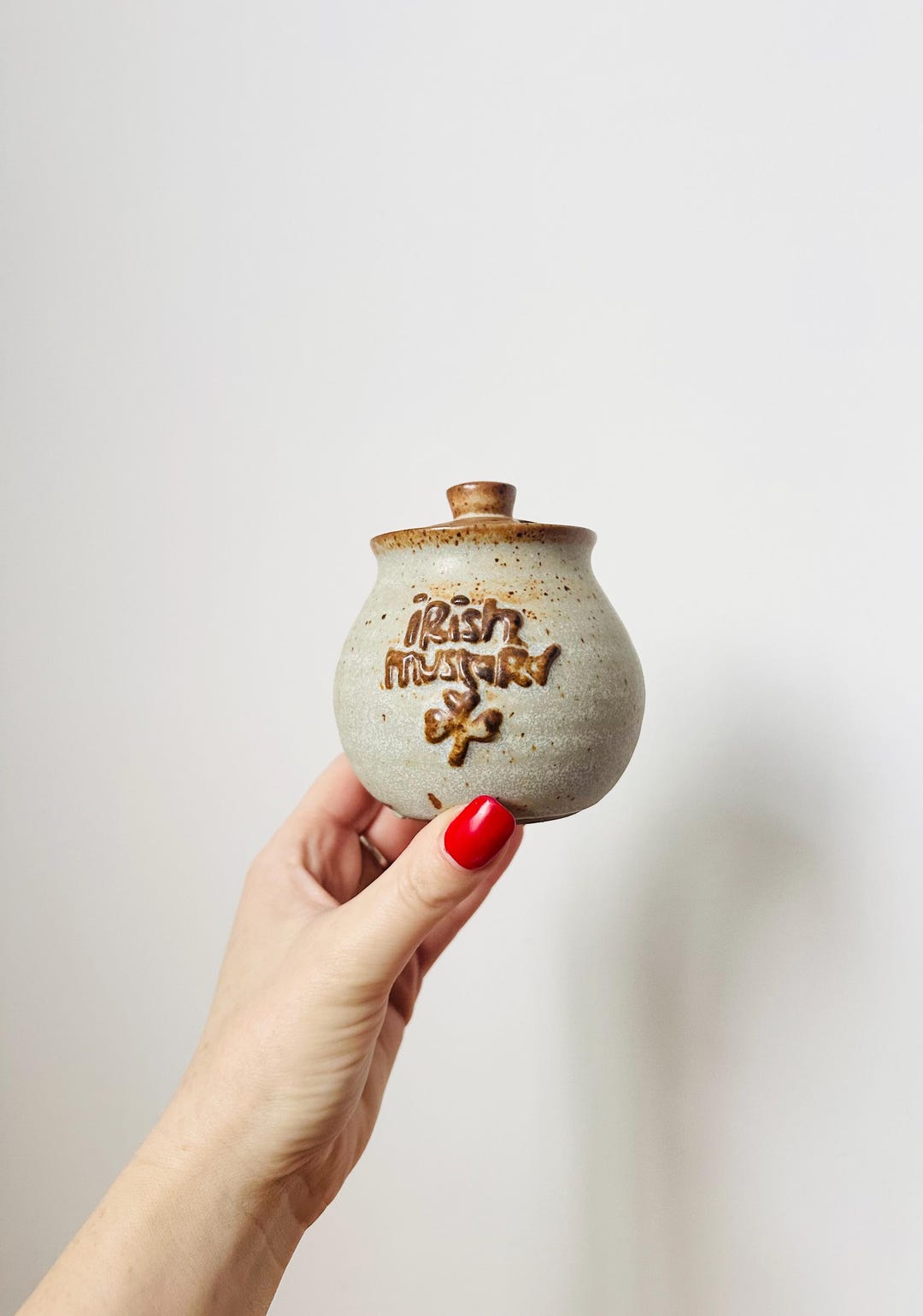 Stoneware Mustard Pot, Tullylish Pottery, Irish Hand Thrown Pottery ...