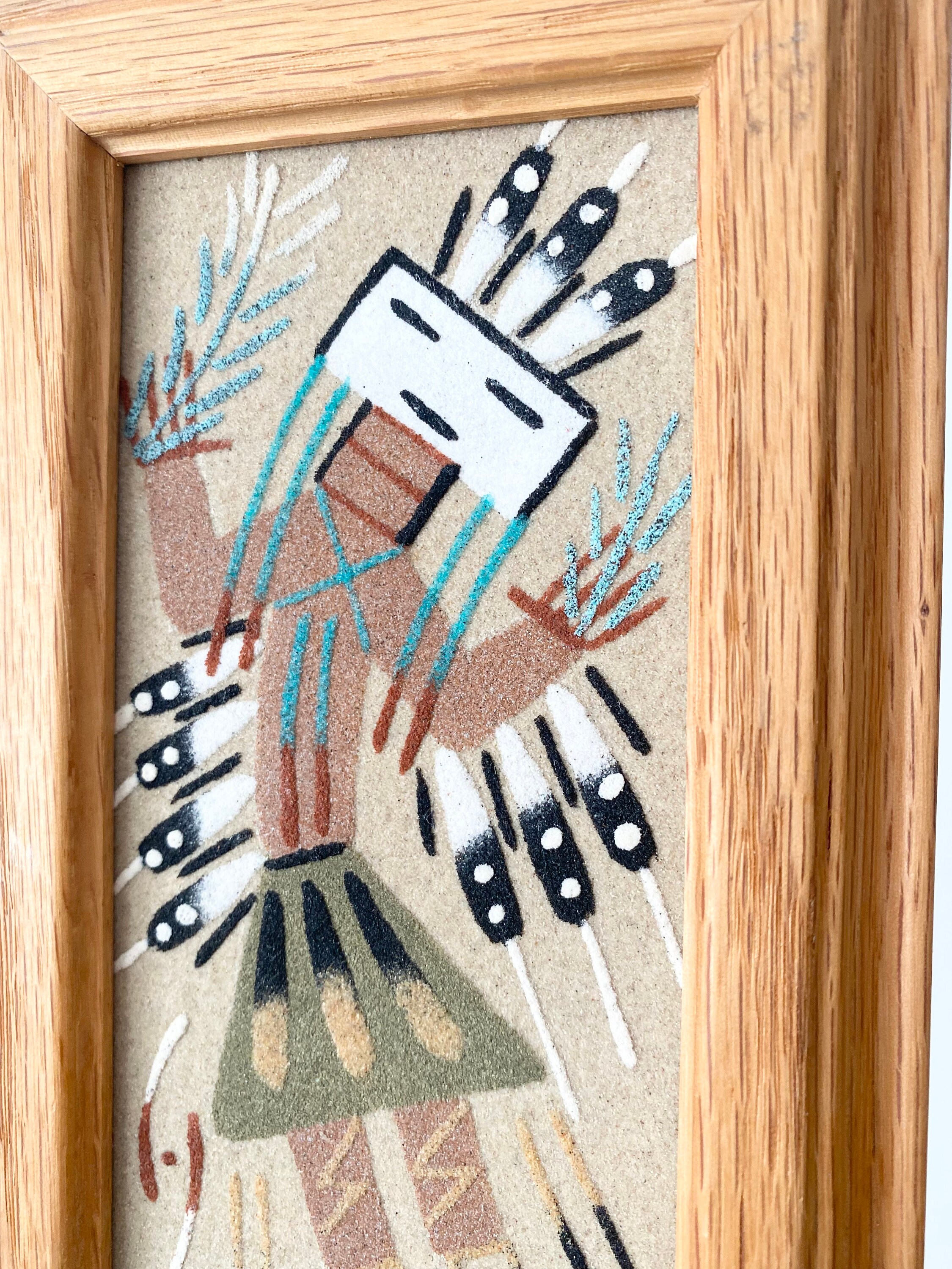 Navajo Native American Art Rainbow Sand Art Sand Painting - Etsy UK