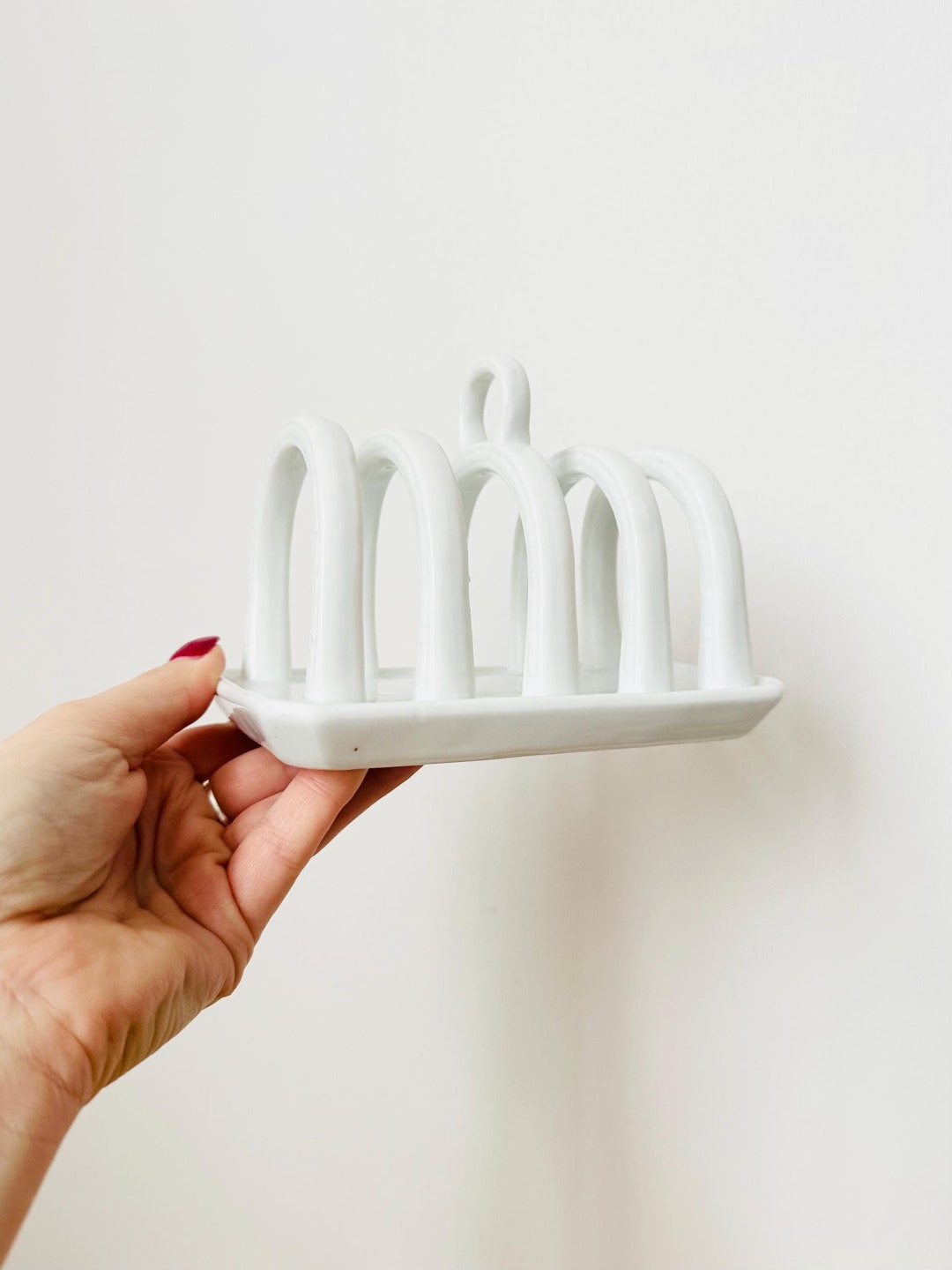 Vintage Toast Rack, White Ceramic Toast Rack - Etsy