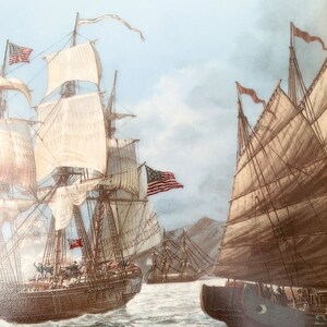 Empress of China Framed Porcelain Picture by Thomas Wesley Freeman ...