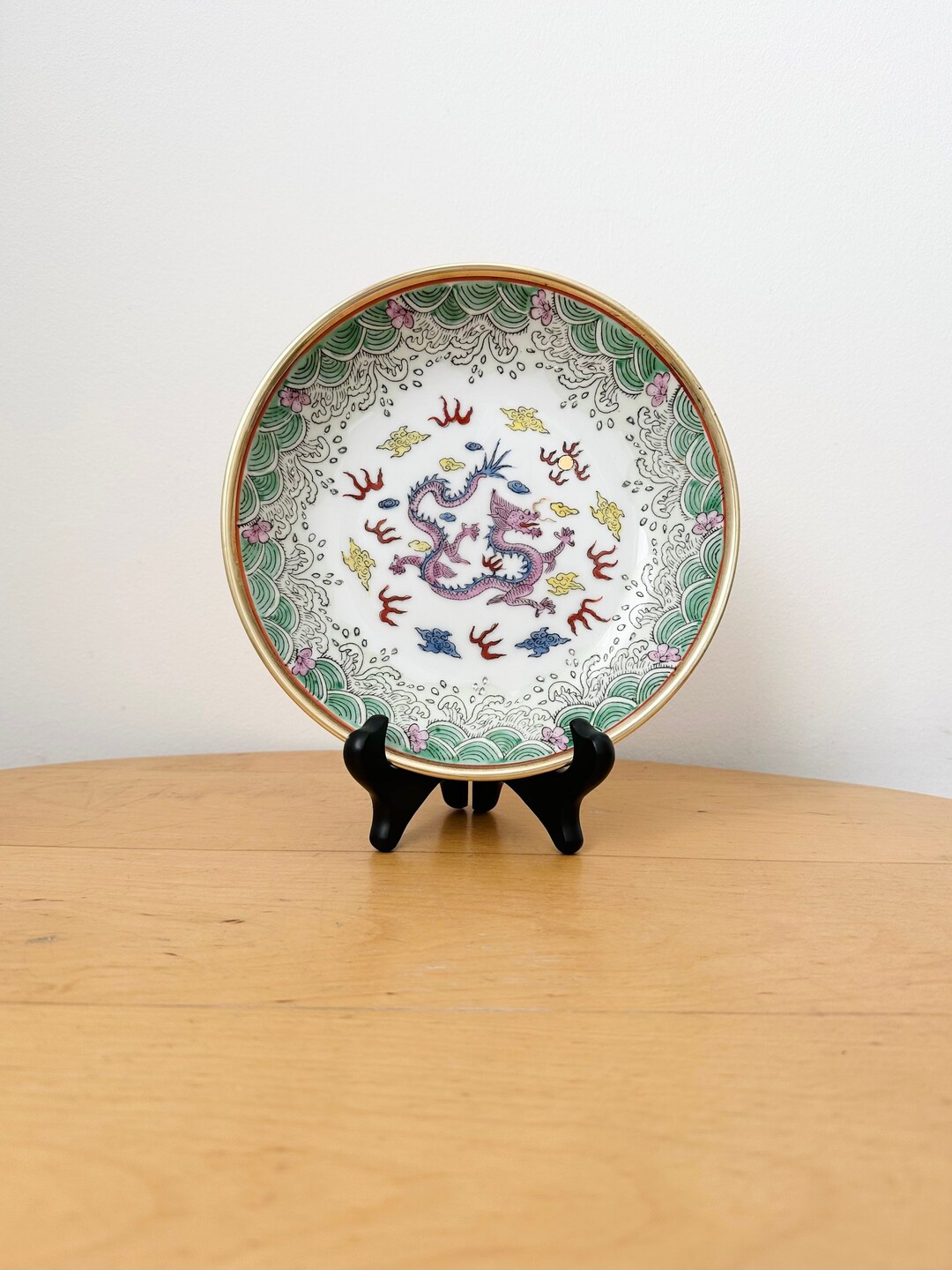 Japanese Porcelain & Brass Bowl Made in Hong Kong Exclusively for ...