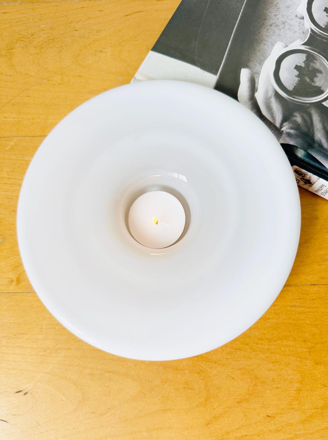 Maria Vinka, IKEA Stockholm Glass Candle Holder White Glass Tea Light ...