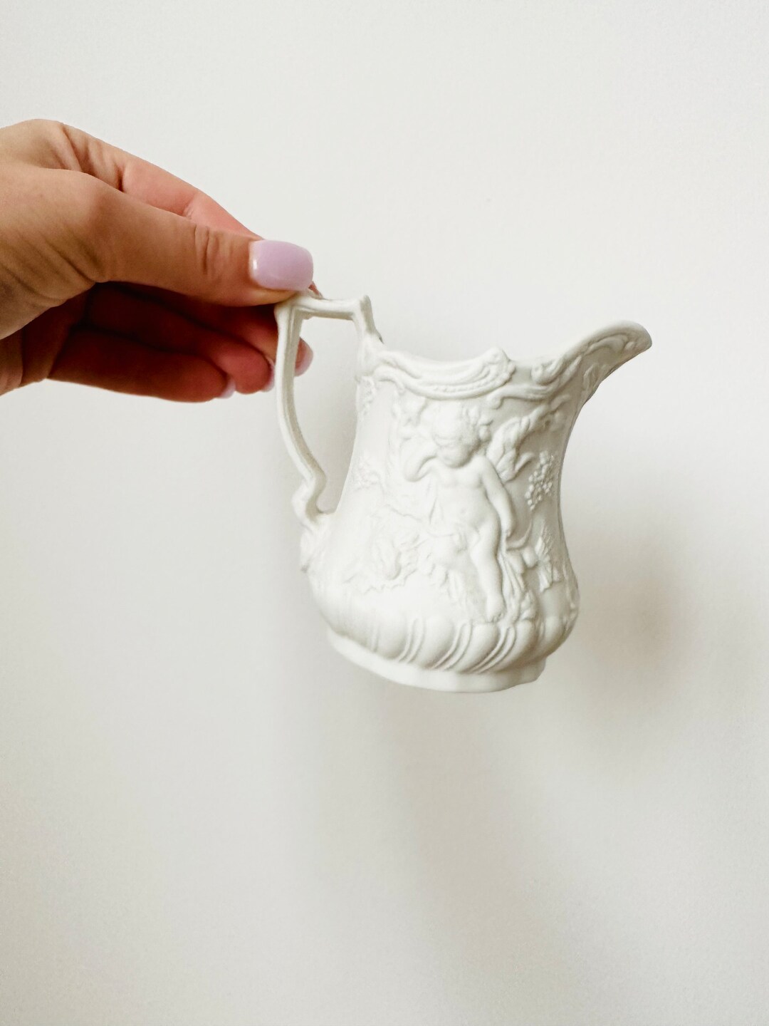 Portmeirion Parian Jug, Small White Jug, Angel Motif Jug - Etsy