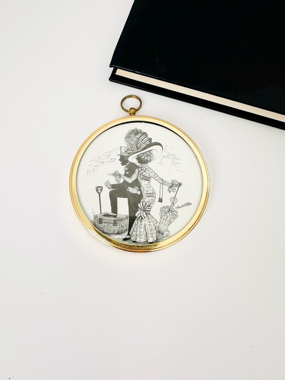 At the Races Silhouette Print by Marcelle D. Shears, Peter Bates Wall ...