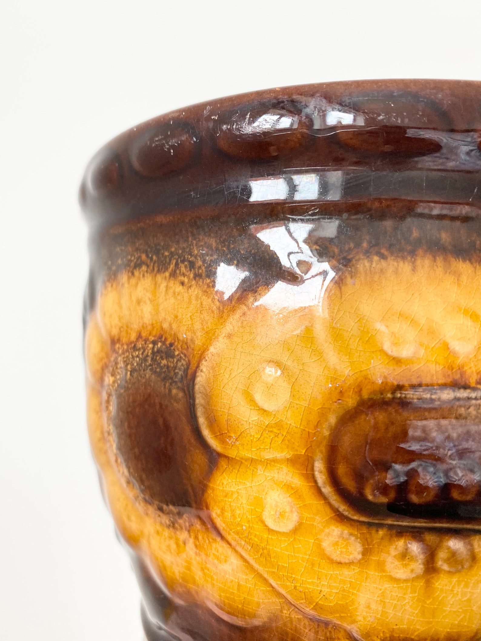 West Germany Planter Vintage West Germany Plant Pot Brown - Etsy UK