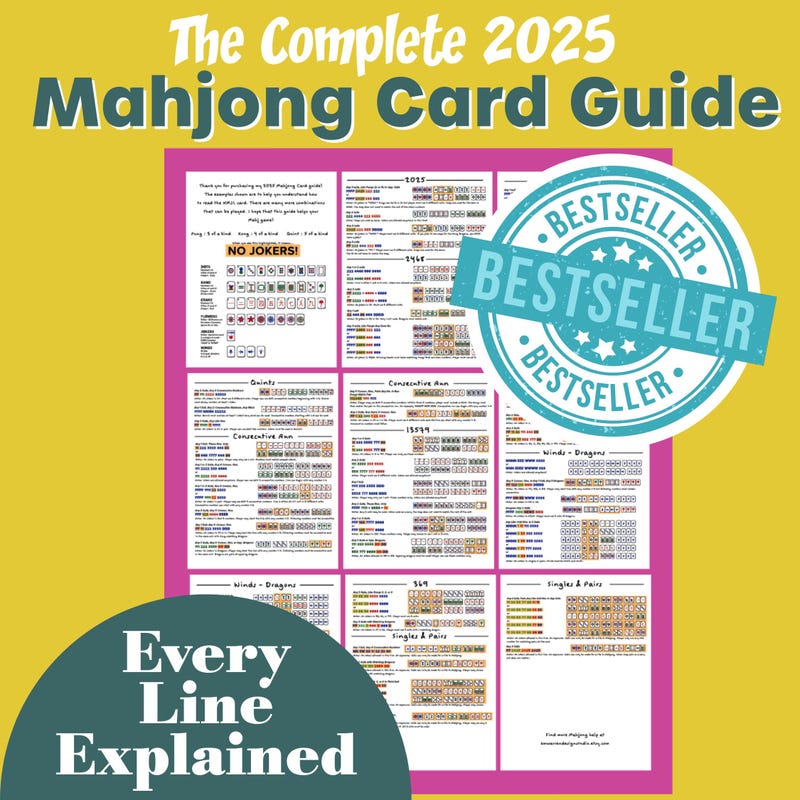 Printable 2025 Mahjong Cards - Etsy
