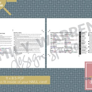 PRINTABLE Pocket Mahjong Cheat Sheet, Instant Download, Mahjong Board ...