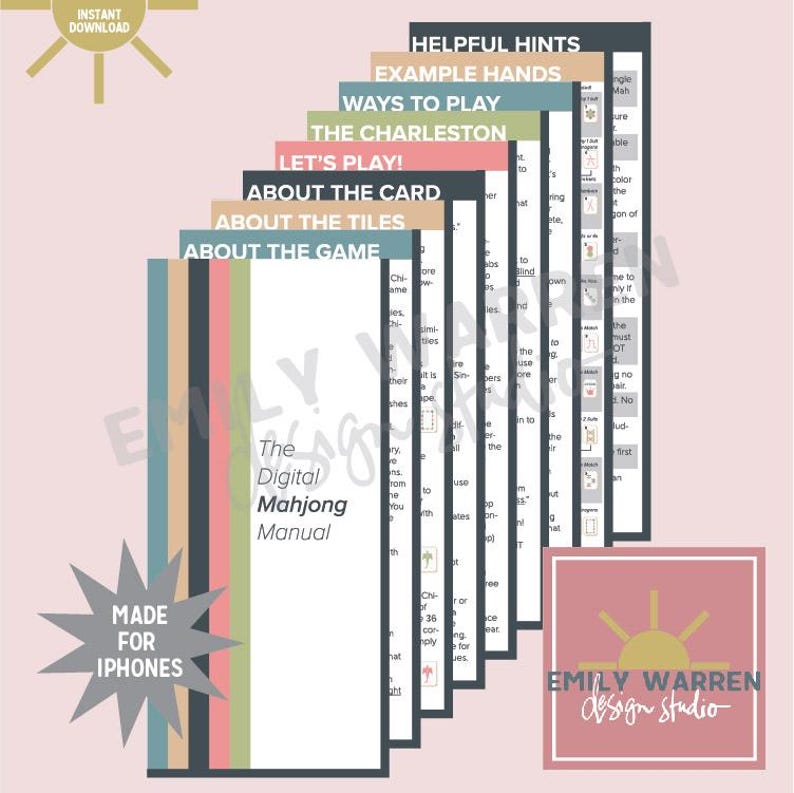 Digital Mahjong Manual, Beginner's Guide to Mahjong, Mahjong Cheat ...