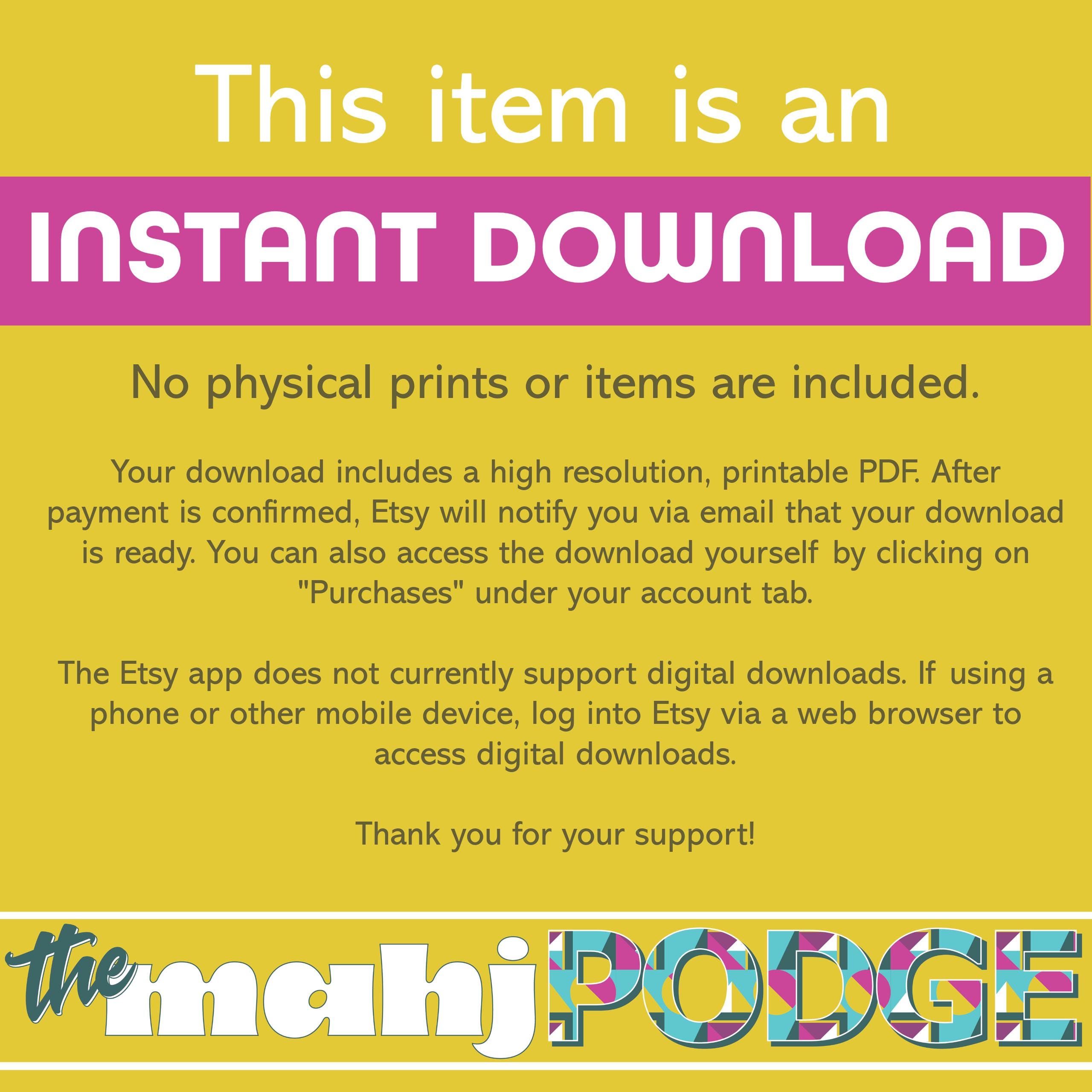 Printable Mahjong Cheat Sheet: Beginner's Guide & Rules (PDF Download ...