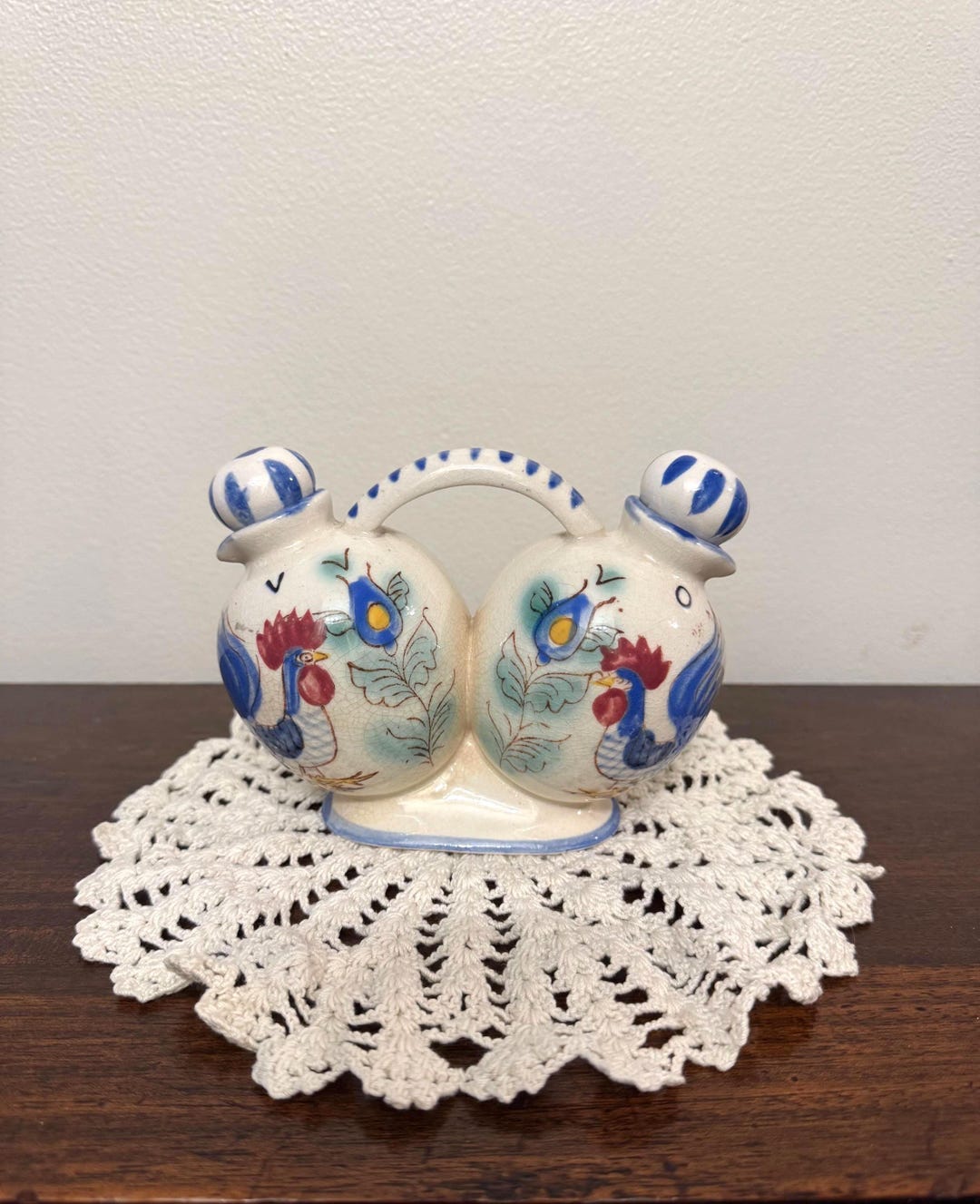 Vintage Nasco Hand-painted Oil and Vinegar Cruet Set, Made in Japan Oil ...