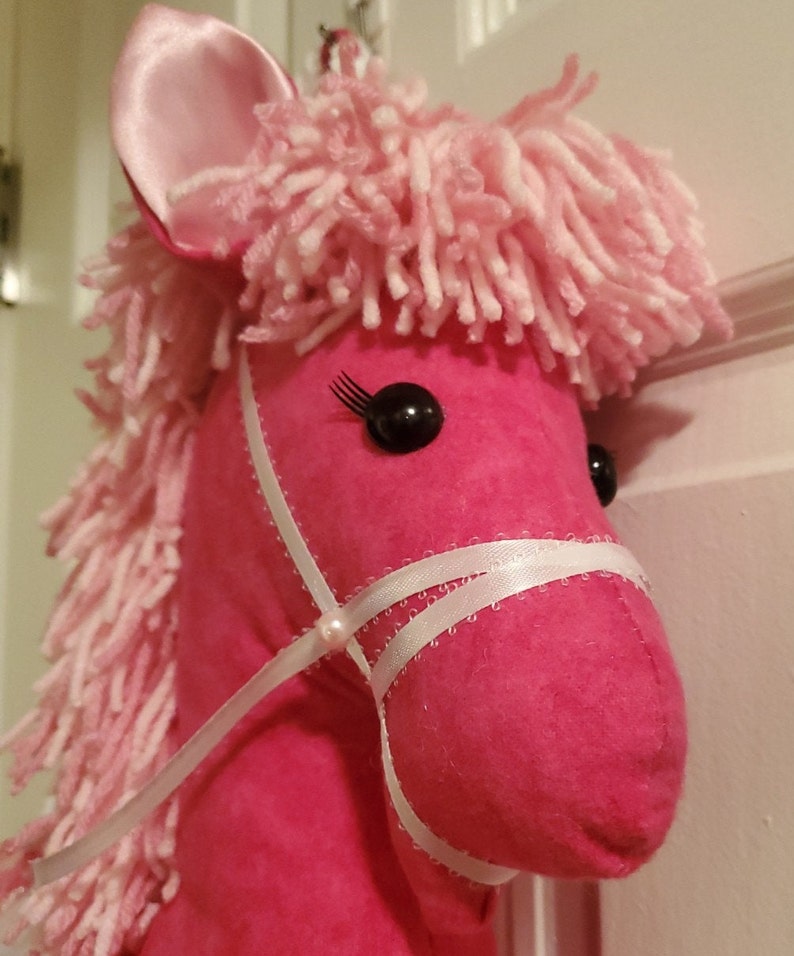 Dark Pink Stuffed Carousel Pony/horse 214 - Etsy