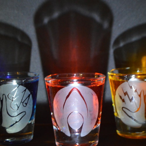 Bioshock Infinite Vigors Etched Shot Glass Set of 8 Fan Art | Etsy