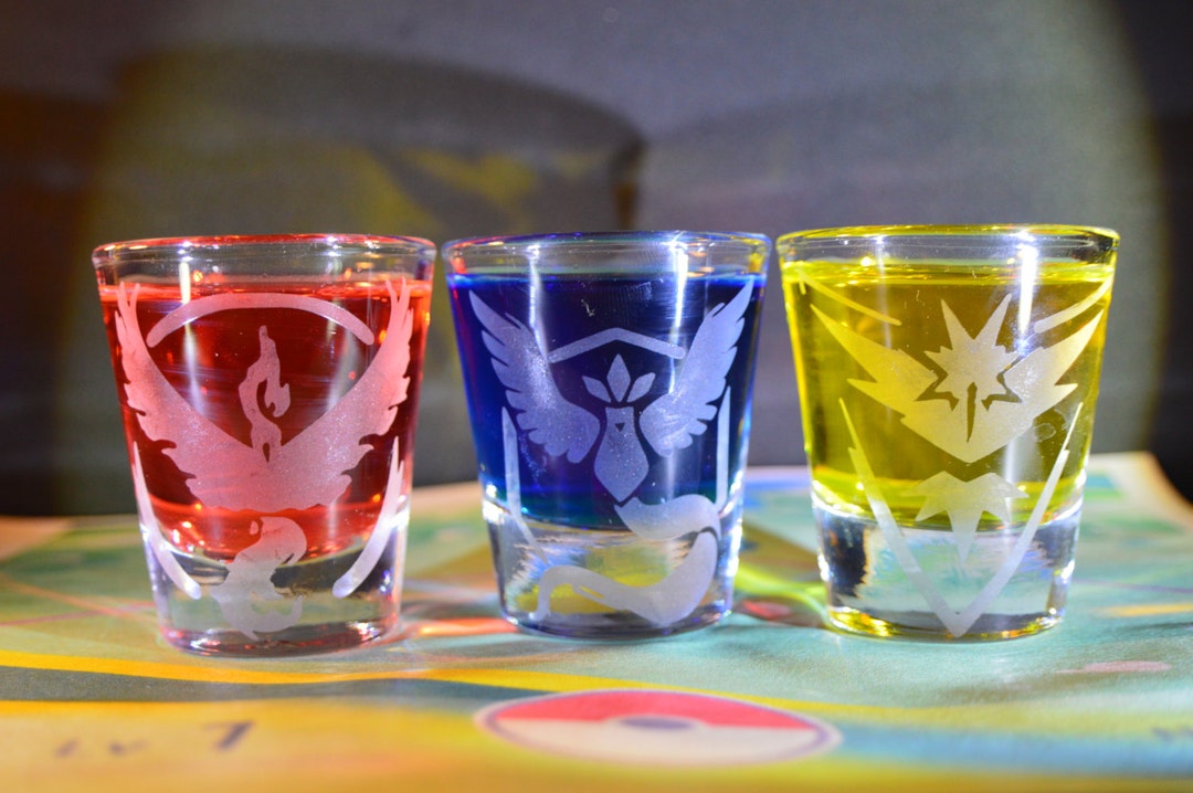 Pokemon GO Team Shot Glass. Choose Your Team - Etsy