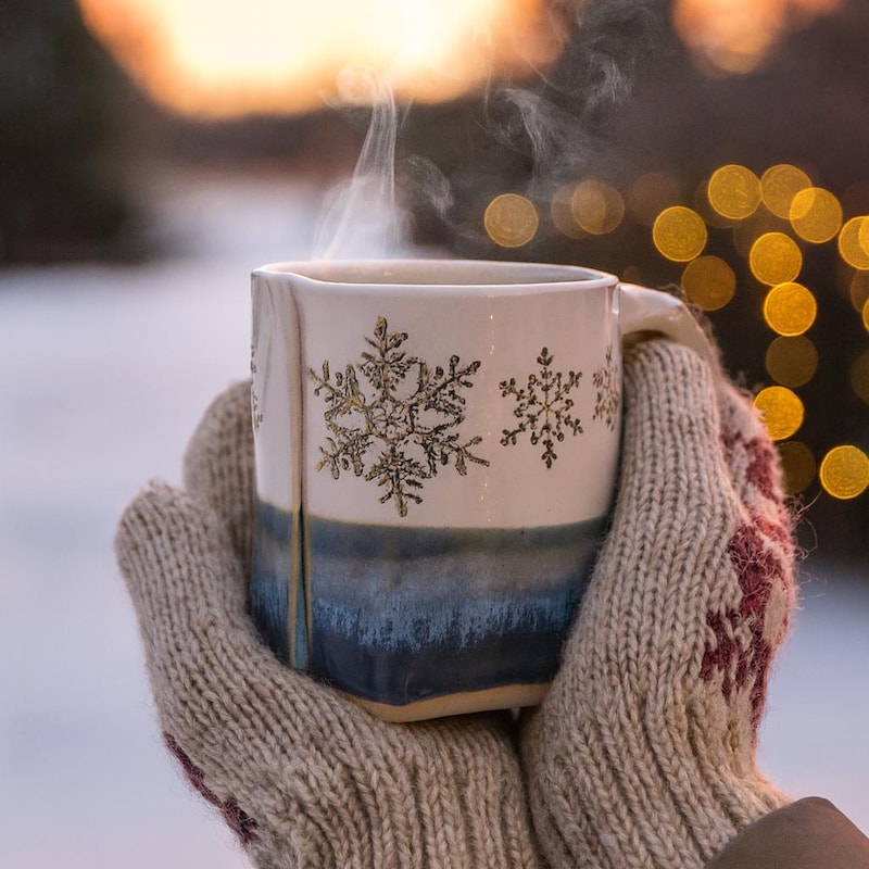 Rustic Winter Mugs - Etsy