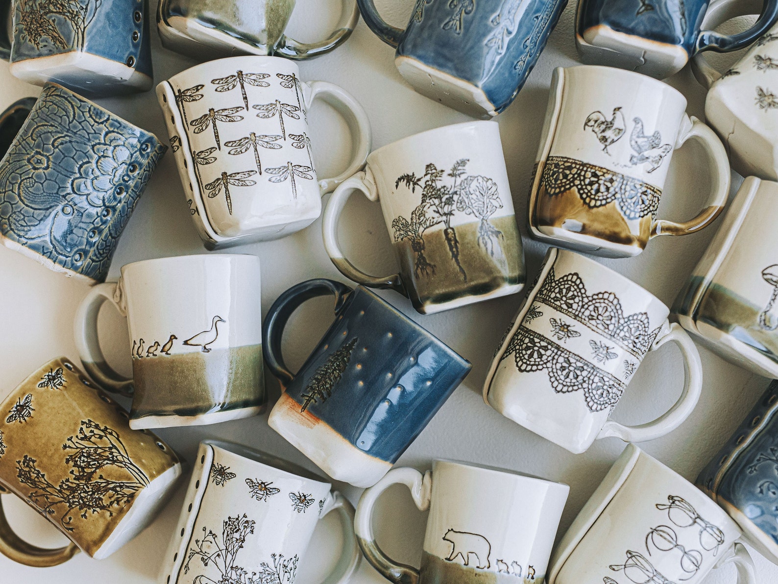 Bumble Bee Mug Tan Bee Mug Handmade Ceramic Mug Boho - Etsy