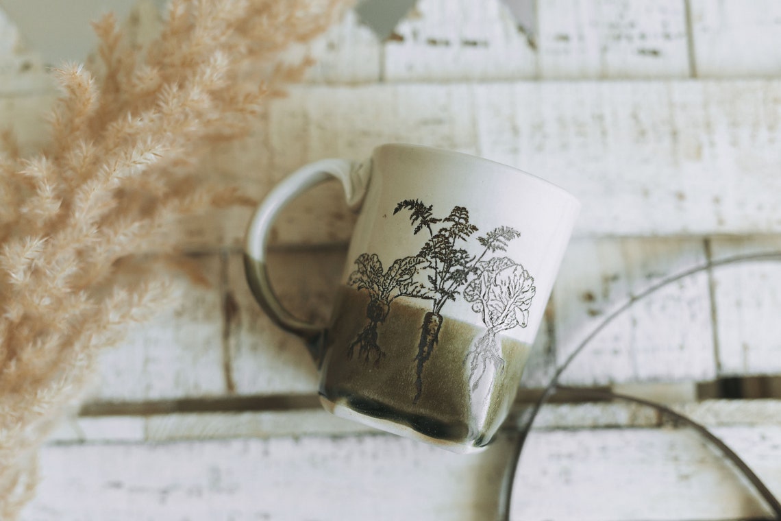 Root Vegetable Mug Gardening Gift Garden Mug Vegan Coffee - Etsy