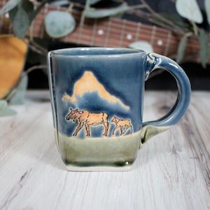 Mother Moose Mug, Handmade Ceramic Mug, Gift for Outdoorsy Mom ...